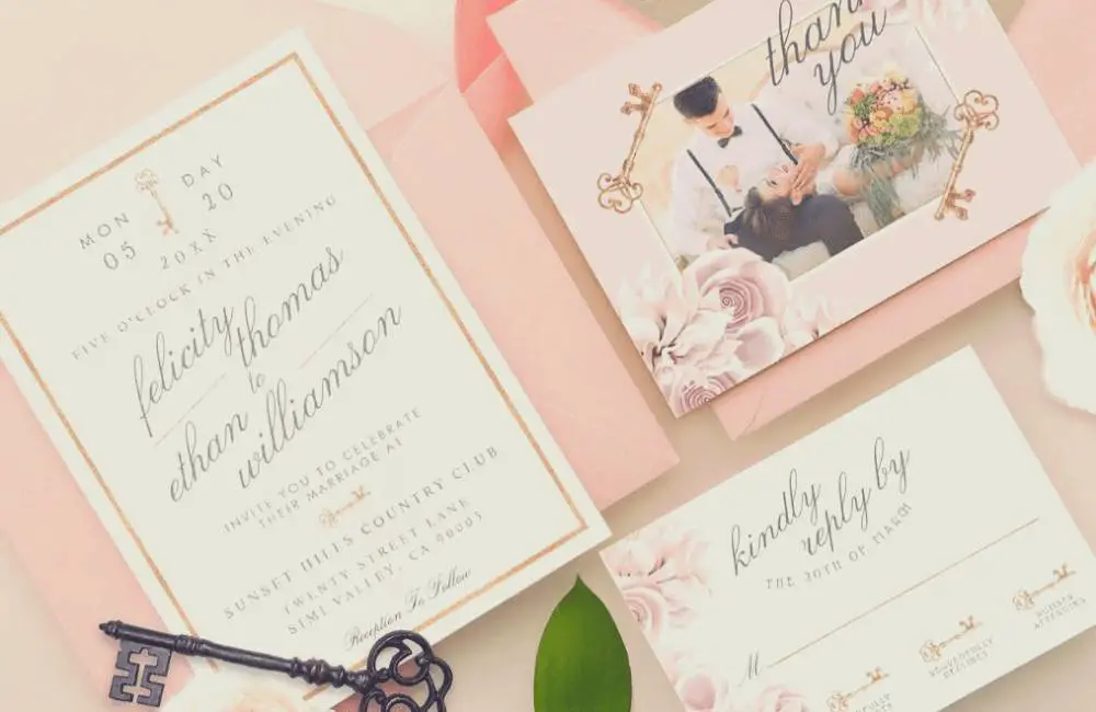 Romantic Blush Pink Wedding Invitations - Wedding Ideas