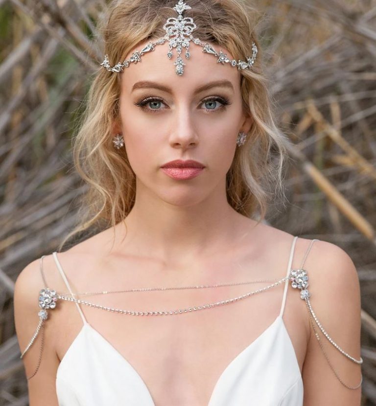 Dazzling Bridal Shoulder Necklace - Statement Jewelry wedding ideas